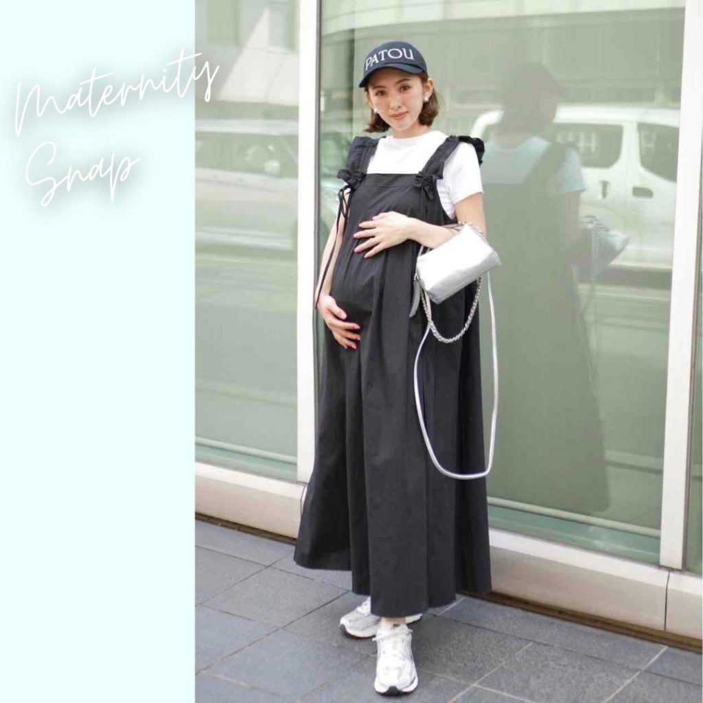 マタニティコーデに「キャミワンピ」が季節問わず使える！＜妊娠7カ月SNAP＞ | TRILL【トリル】