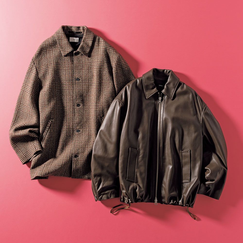 チェック柄とレザーアウターがこの秋冬復活！40代の「甘辛コーデ」に活躍間違いなし | TRILL【トリル】