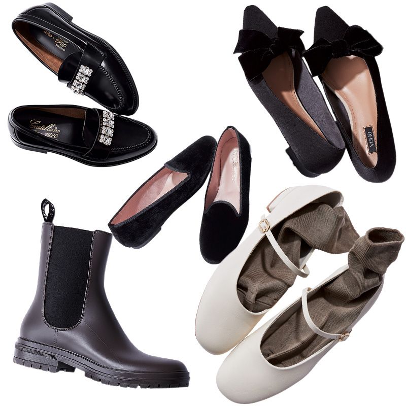 1日8000歩は余裕！最旬【黒紺フラット靴21選】リボン、メリージェーンetc. | TRILL【トリル】