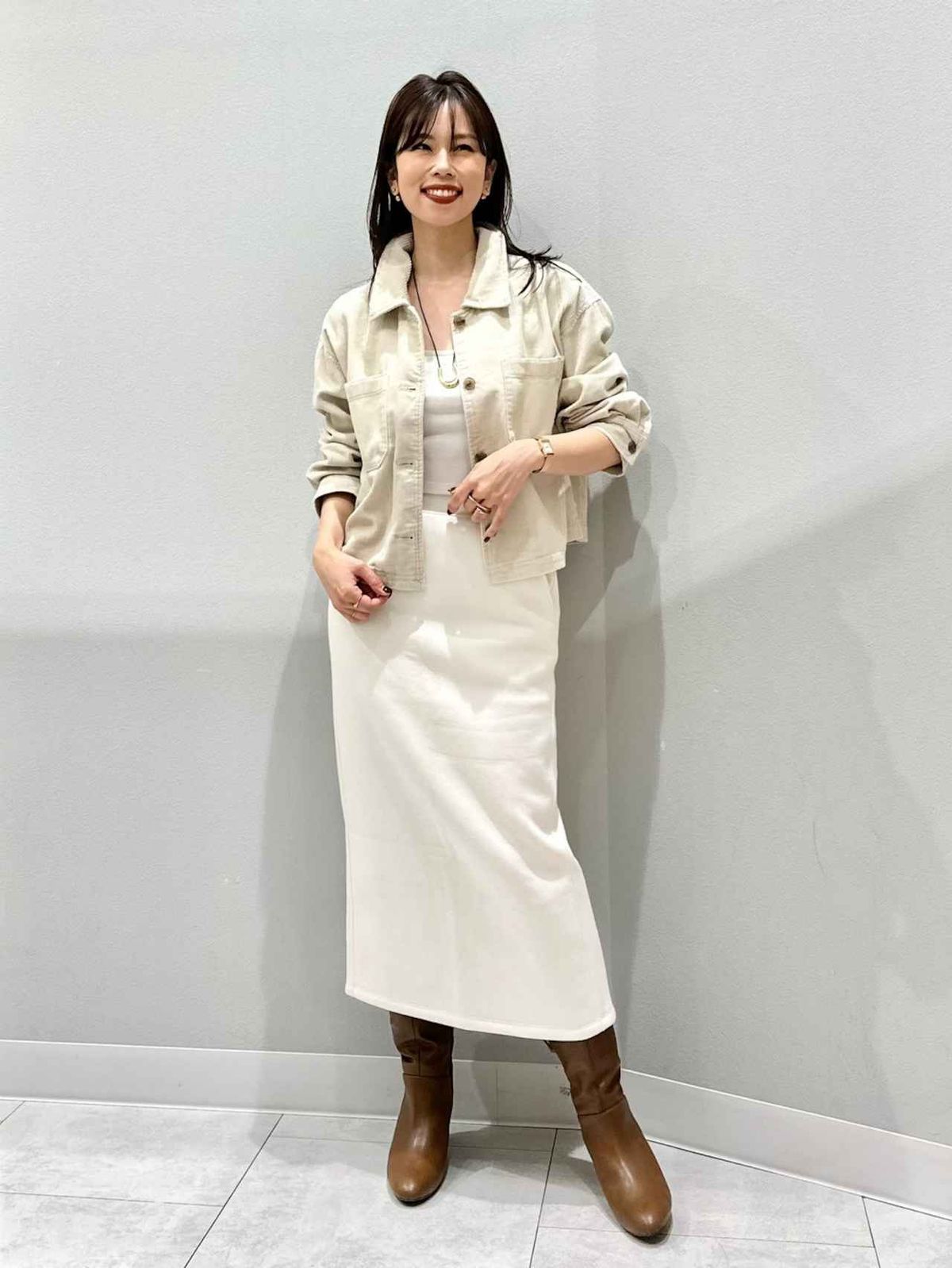 サッと穿くだけでOK！【GU】アラフォーに推したい「楽ちんスカート」 | TRILL【トリル】