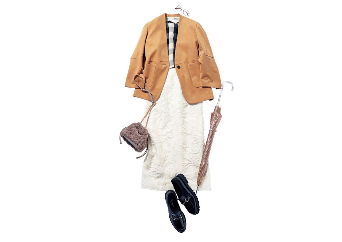 通勤服になじむ小物でしゃれ感UP♡カフェラテカラーがアクセントの上品通勤コーデ【毎日コーデ】 | TRILL【トリル】