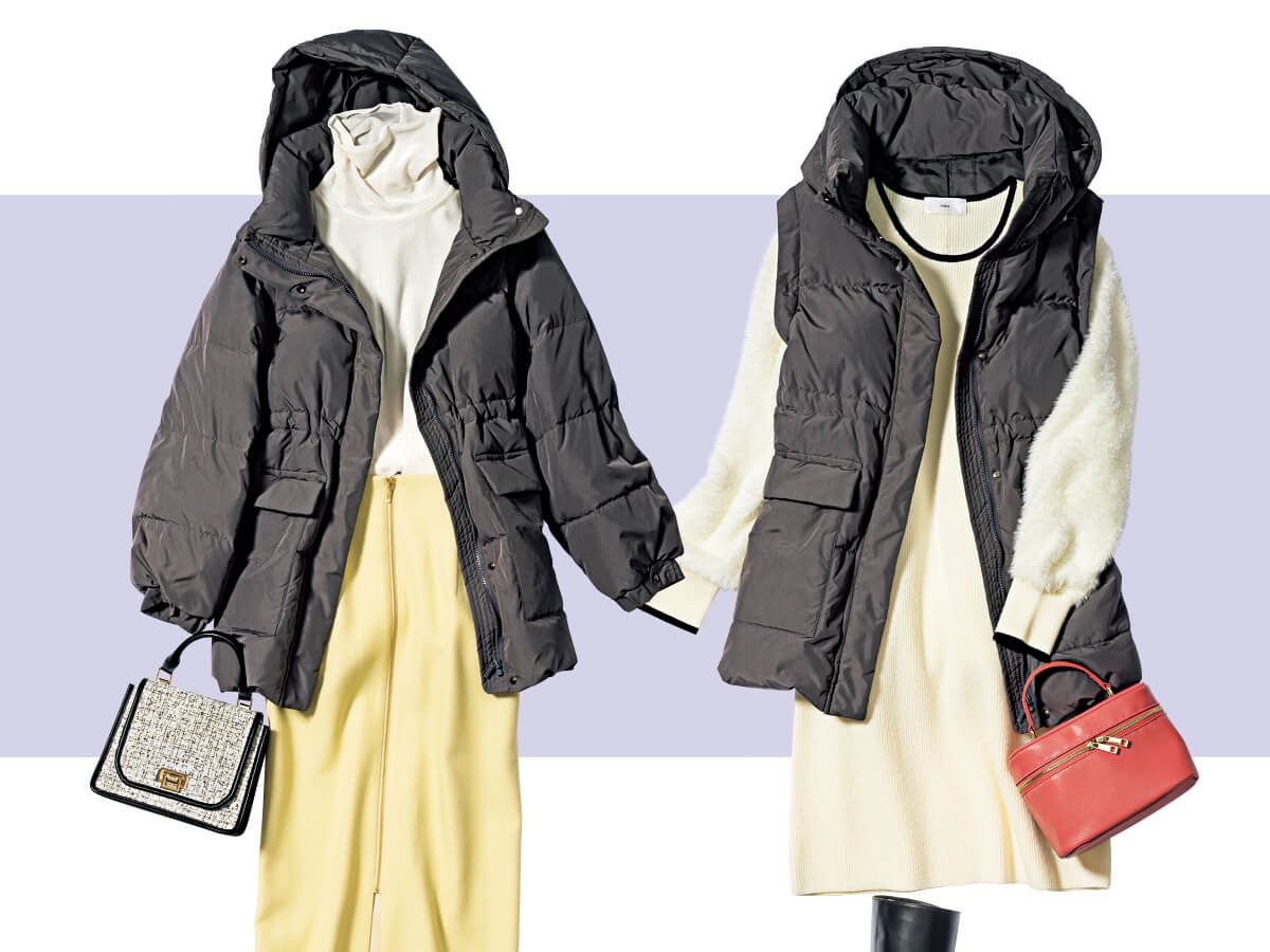 寒いの？暖かいの？どっち？気温が曖昧な今季は【袖が取り外せるダウン】が大活躍！ | TRILL【トリル】