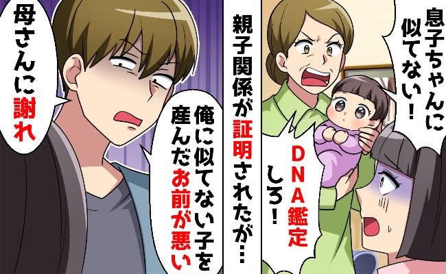 私の浮気を疑う義母と夫「似てない！DNA鑑定しろ」濡れ衣をかけられた私の反撃！義母の秘密を暴露 | TRILL【トリル】