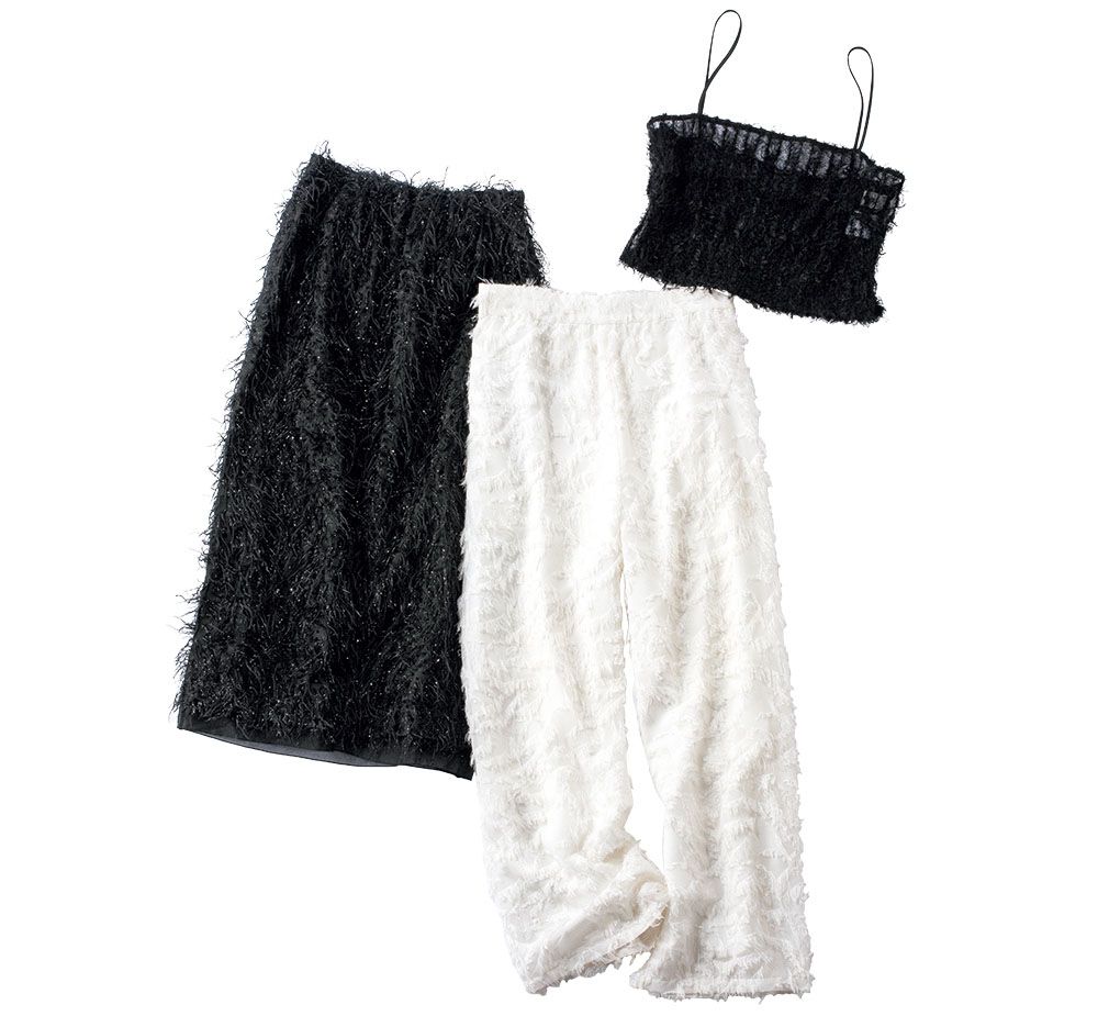 毛足長めのふわふわが冬の40代を救う！「フェザーアイテム」4選 | TRILL【トリル】