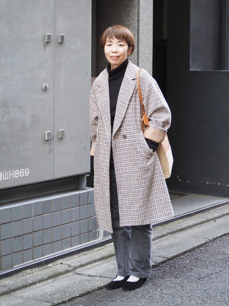 【スナップ】「GU」のニットが大活躍“セカスト”でゲットしたコート＆デニムでつくるコスパ最強コーデ | TRILL【トリル】