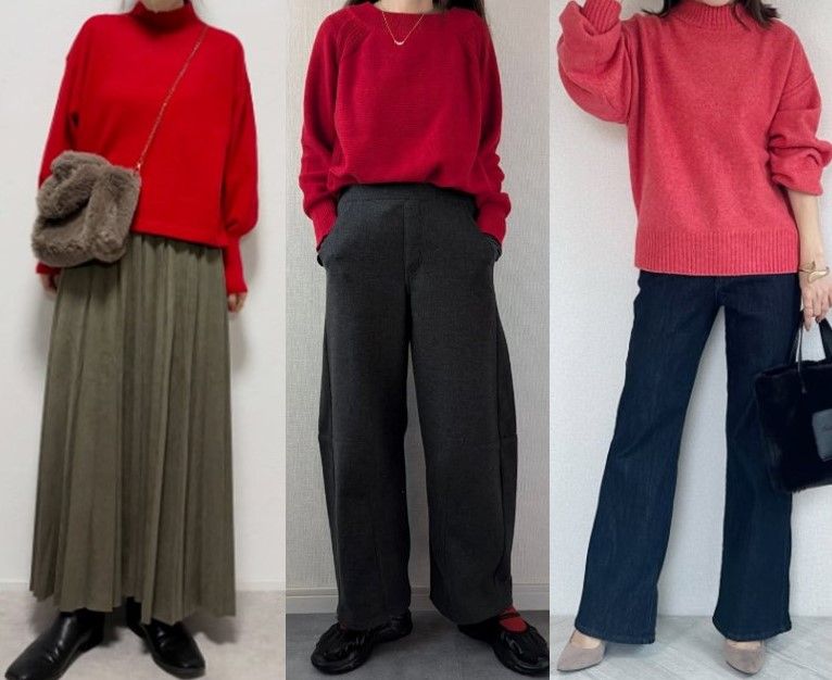 クリスマス前に急げ～！高見え可愛い♡「しまむらの鮮やか赤ニット」特集 | TRILL【トリル】