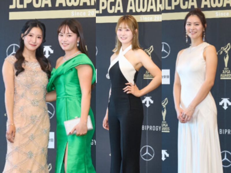 女子プロ、“美ドレス姿”で勢揃い！竹田麗央、山下美優有が登場【JLPGAアワード】 | TRILL【トリル】