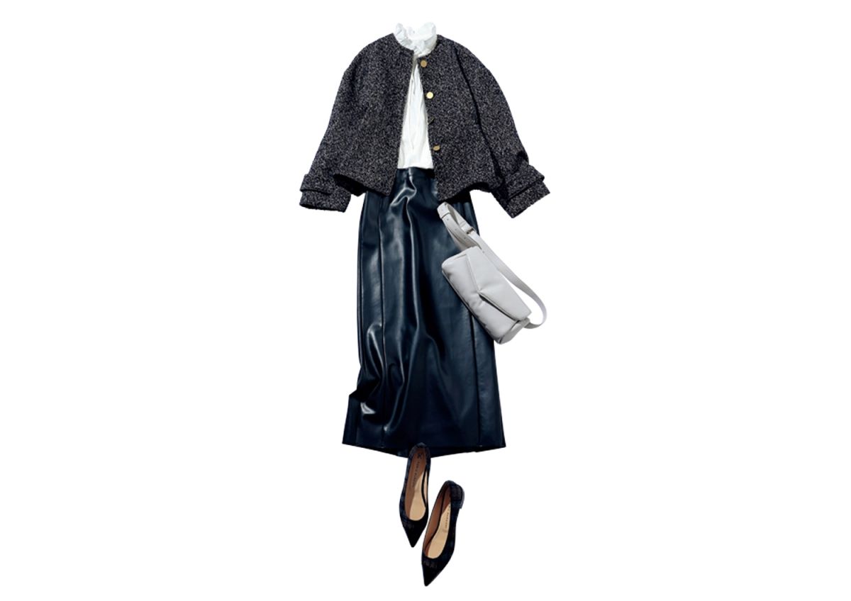 ツイードJKで即きちんとした印象に♡モノトーンアイテムでつくるフォーマル通勤コーデ【毎日コーデ】 | TRILL【トリル】