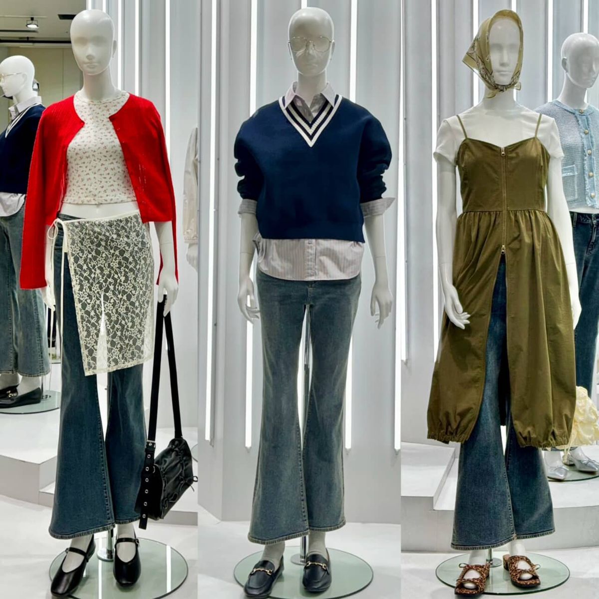 ノンストレス＆美シルエット。デニムに新定番【GU】2025春は「フレアシルエット」に大注目 | TRILL【トリル】