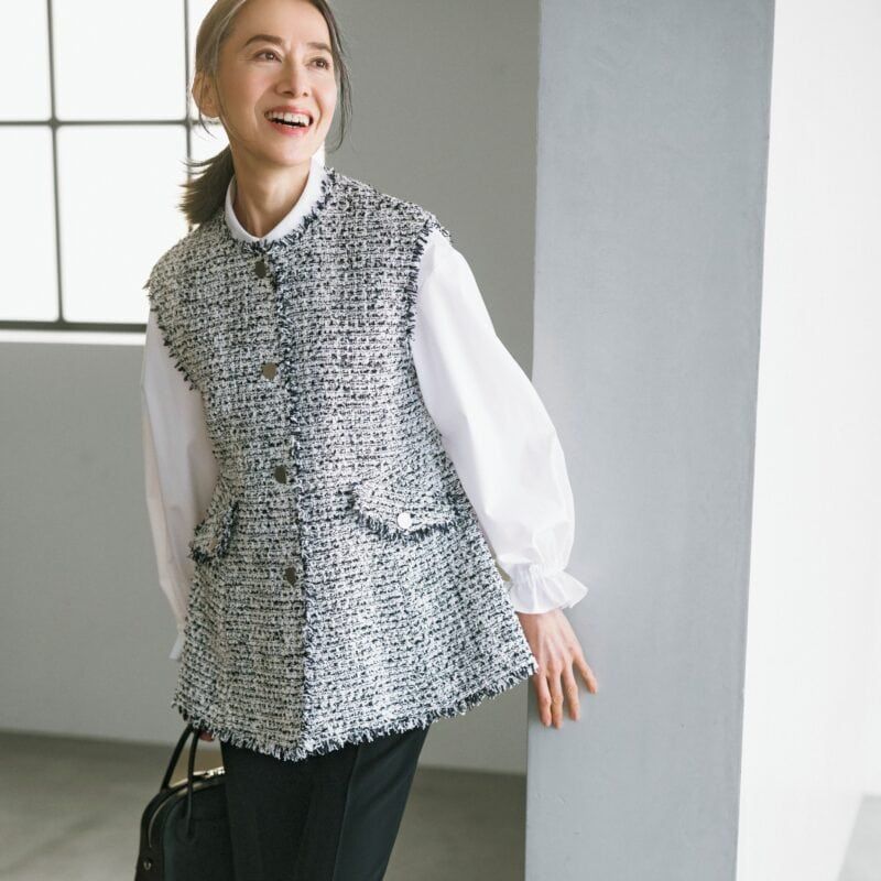 【百貨店ブランド】シンプルなのにおしゃれに見える！60代が無難にならない「大人のモノトーンブランド2選」 | TRILL【トリル】