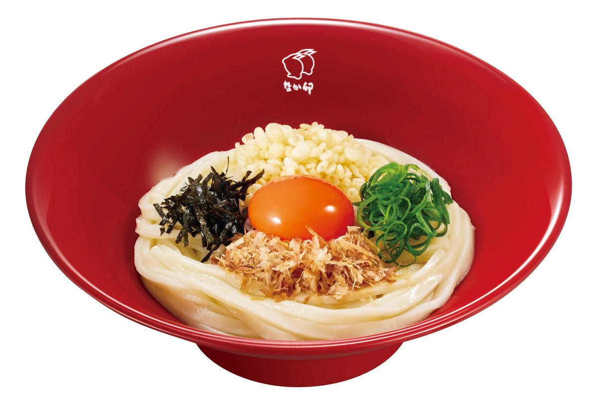 「なか卯」朝食メニュー「たまかけうどん」290円、新発売 コクが濃厚「こだわり卵」＆うどん楽しめる | TRILL【トリル】