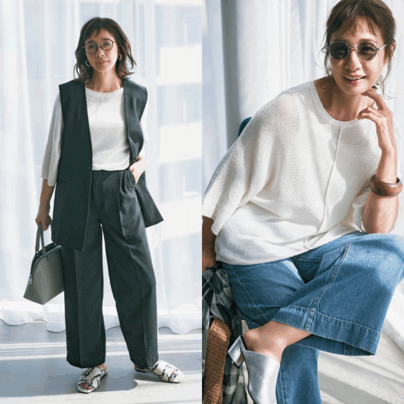 【60代ファッション】 1枚で着映える「ふんわりトップス」3選！ ゆったりシルエットで上半身をおしゃれにカモフラージュ | TRILL【トリル】