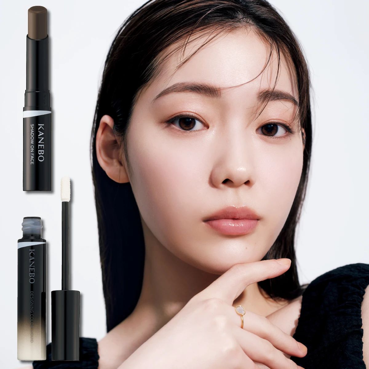 “蟹みそ”で話題！KANEBO白黒スティックで美人度アップのシェーディング術を伝授 | TRILL【トリル】