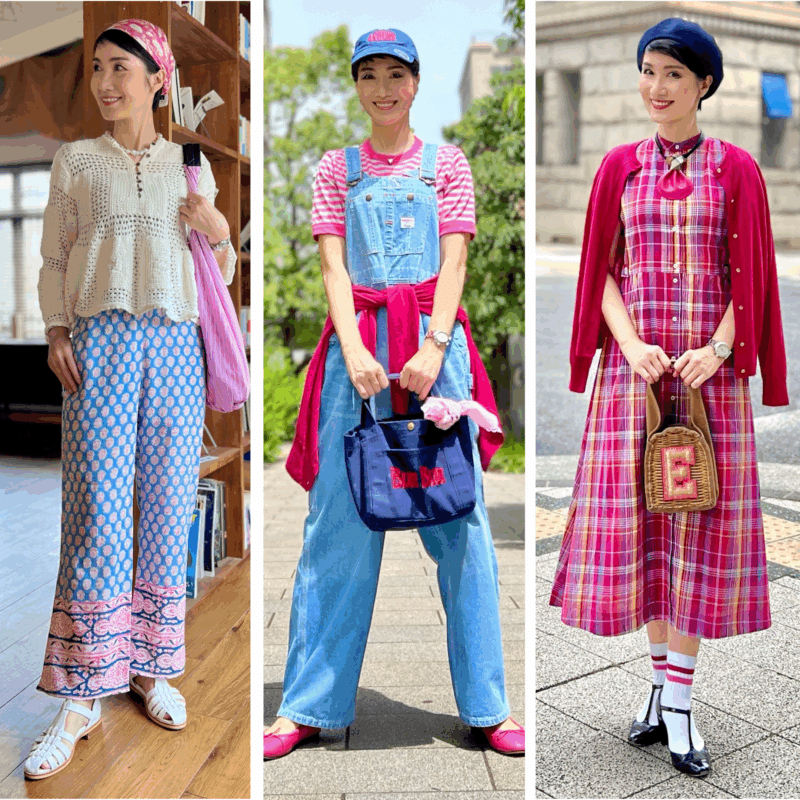 【60代ファッション】「変形性股関節症」を乗り越える手助けとなったのはファッションの力！「続・ピンクをちりばめたい大作戦」で塞ぎがちな気持ちを明るく解きほぐす！ | TRILL【トリル】