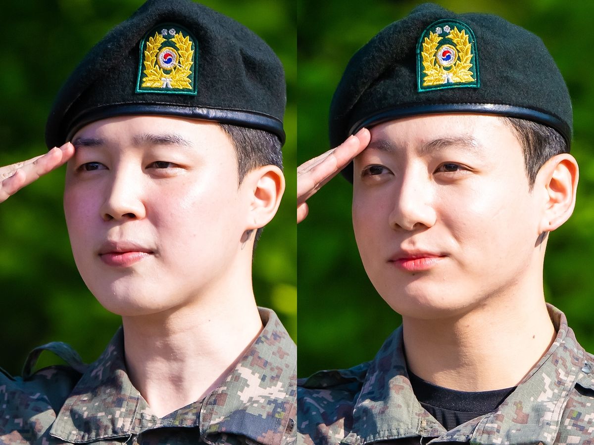 BTSのJIMINとJUNG KOOKが除隊！取材陣やファンと対面、「軍人の方を見かけたら温かい言葉を」 | TRILL【トリル】