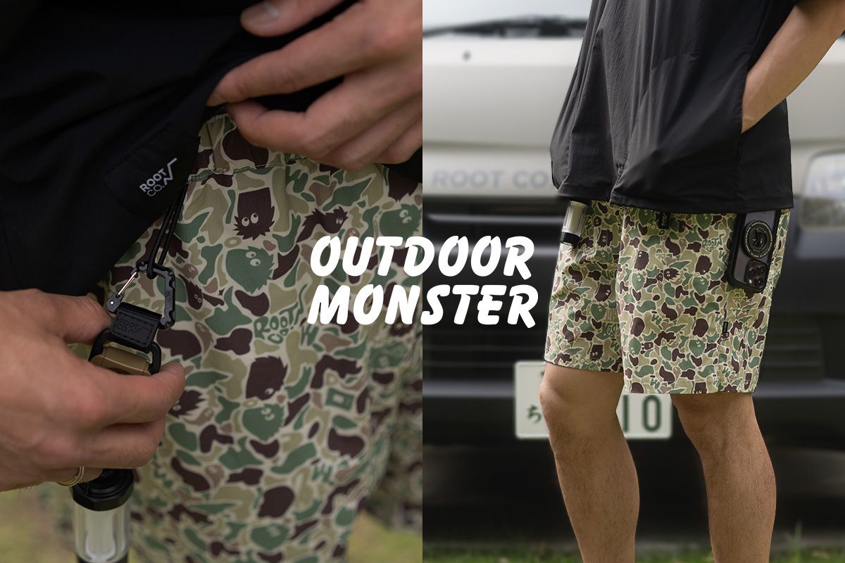 【争奪戦必至】ROOT CO.×アウトドアモンスターのコラボショーツが爆誕！ | TRILL【トリル】