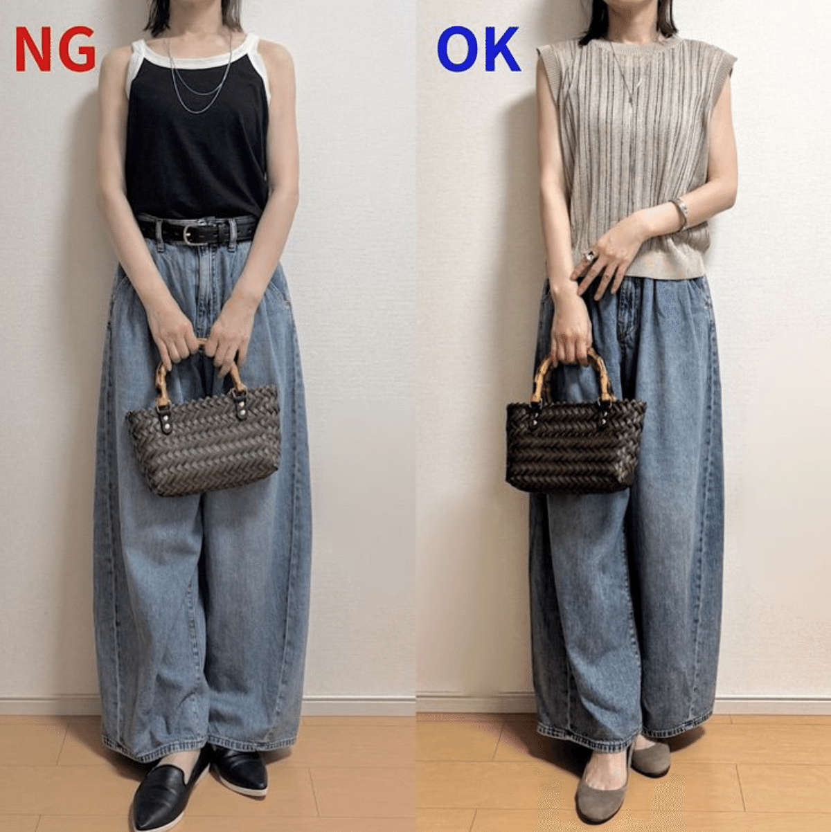 「その着こなし、時代遅れかも…」流行のタンクトップ、大人はどう着こなすのが正解？NG/OKコーデを徹底解説 | TRILL【トリル】