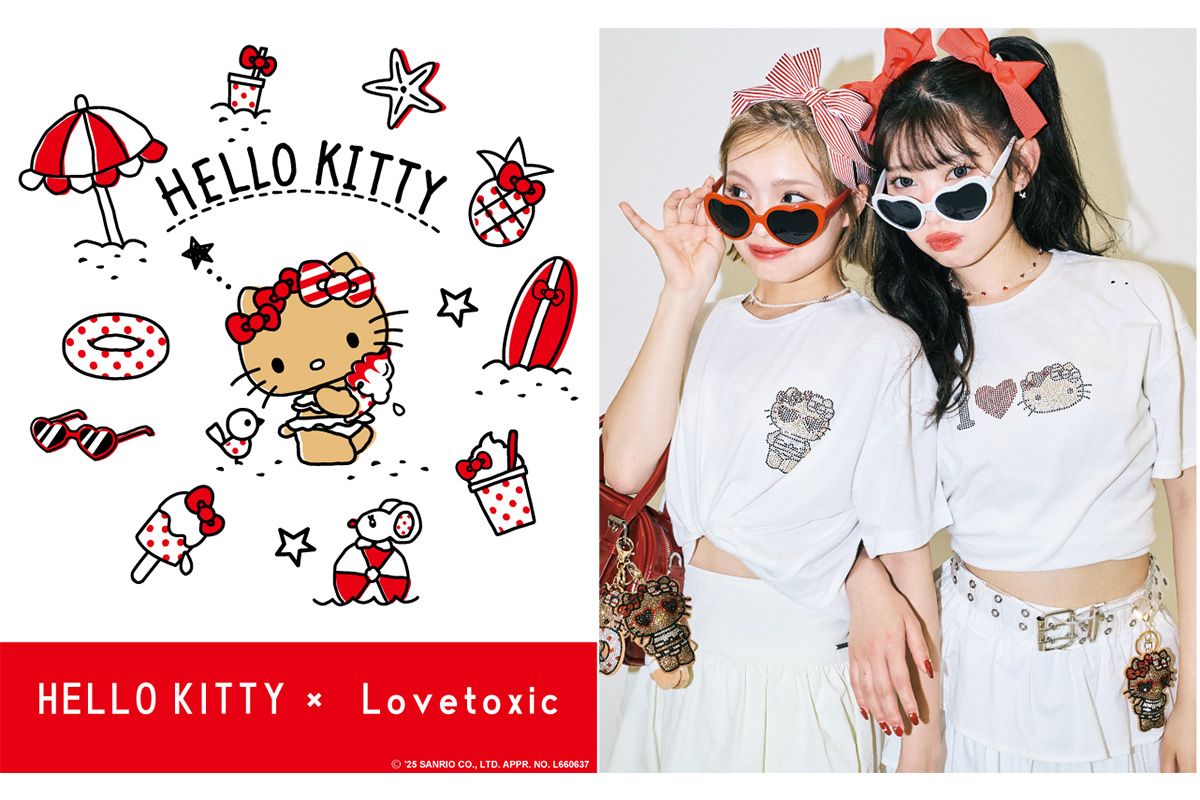 夏らしさ全開！「日焼けキティ」のTシャツ、バッグ… 大人も身に着けたい、ほんのり “Y2K” 感 | TRILL【トリル】