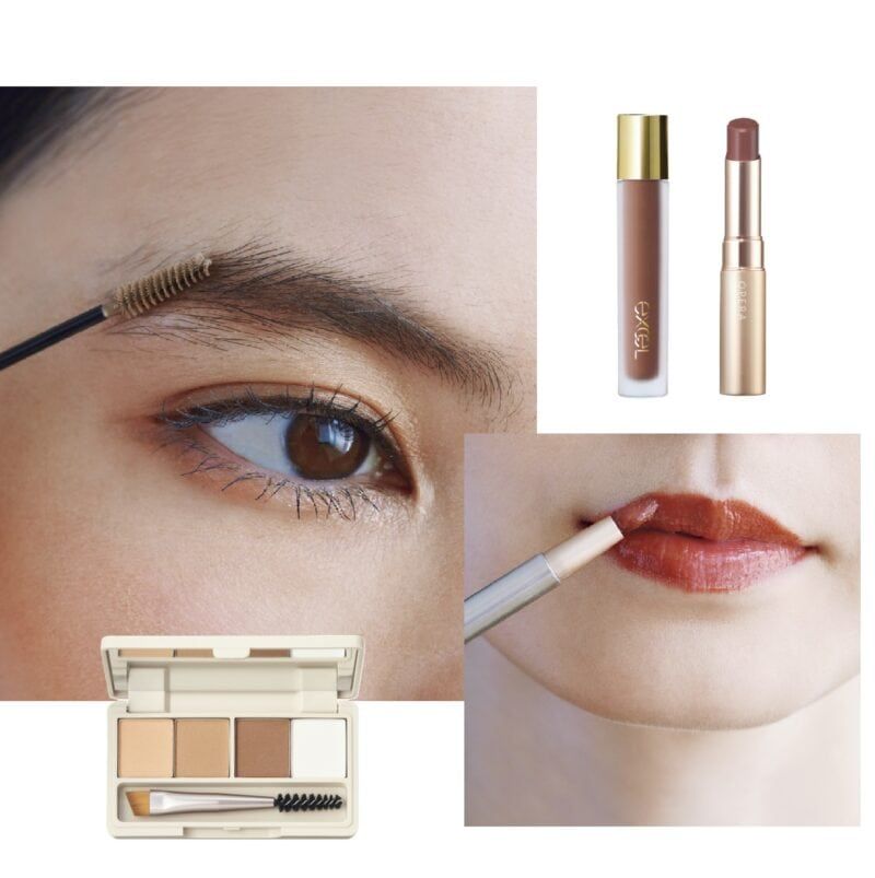 いつものワンピが垢抜ける！40代の“ブラウンリップ×太眉”メイク術【2000円以下のプチプラで叶う】 | TRILL【トリル】