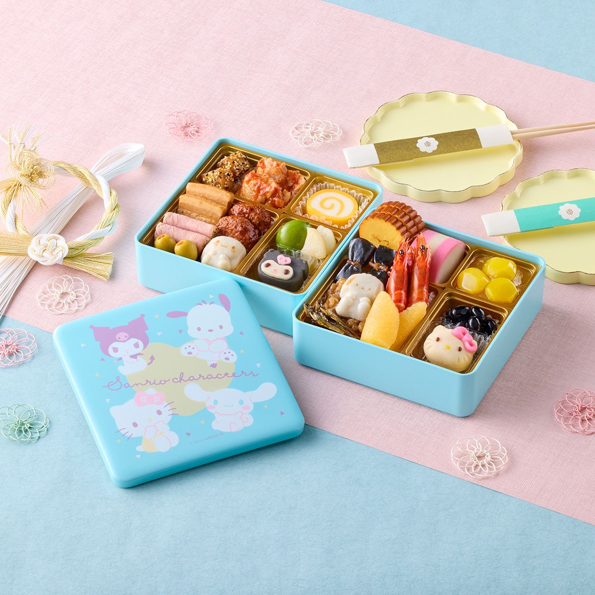 2026年はハローキティ･シナモロール･クロミ･ポチャッコ！紀文「サンリオキャラクターズのおせち詰合せ」 | TRILL【トリル】