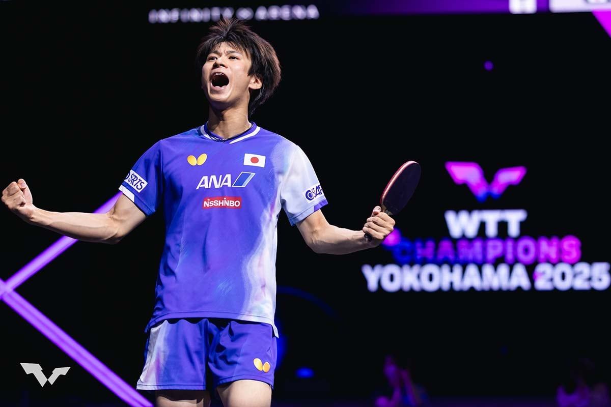 戸上隼輔、23時過ぎの戦い制した“ファイター”が観客へ感謝 4強入りへ世界2位の中国勢に挑む「熱い試合をできたら」【WTTチャンピオンズ横浜】 | TRILL【トリル】