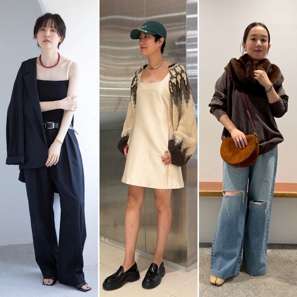 【40代スナップ7選】ジュエリーの使い方で流行の「ブラウン」をハンサムに。業界人コーデまとめ | TRILL【トリル】