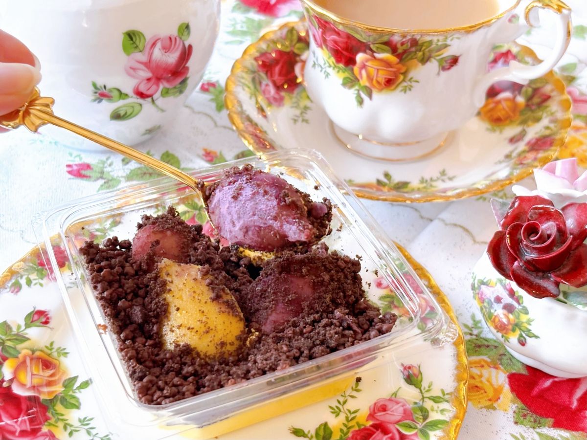 【9/16 ファミマ新作】体験型スイーツ?!ファミマのお芋掘り「掘って発見！スイートポテト」実食レポ | TRILL【トリル】