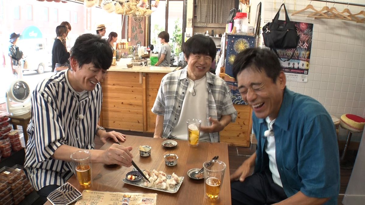「夜に響く食事はしたくない」！？ 華丸・大吉＆バカリズムの“少食おじさん”トリオが熱海の絶品丼麺を堪能！『華丸丼と大吉麺』1時間SP | TRILL【トリル】