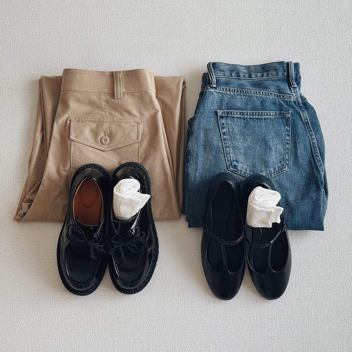 【UNIQLO:C】新作シューズ＆パンツでつくる！ 秋コーデ高見えアイテム4選 | HugMug | TRILL【トリル】