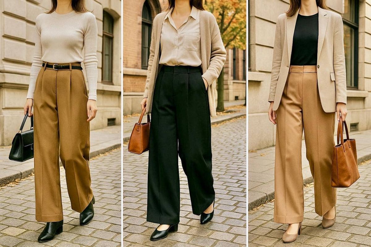 “足が太く見える”を卒業！40代からの「ワイドパンツ」着こなし3つの鉄則 | TRILL【トリル】