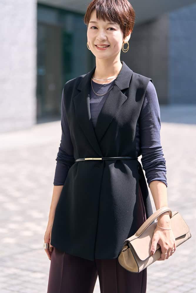 【ZARAが使える！】オシャレ読者はジレ・ベストで秋コーデに差をつける！〈SNAP5選〉 | TRILL【トリル】