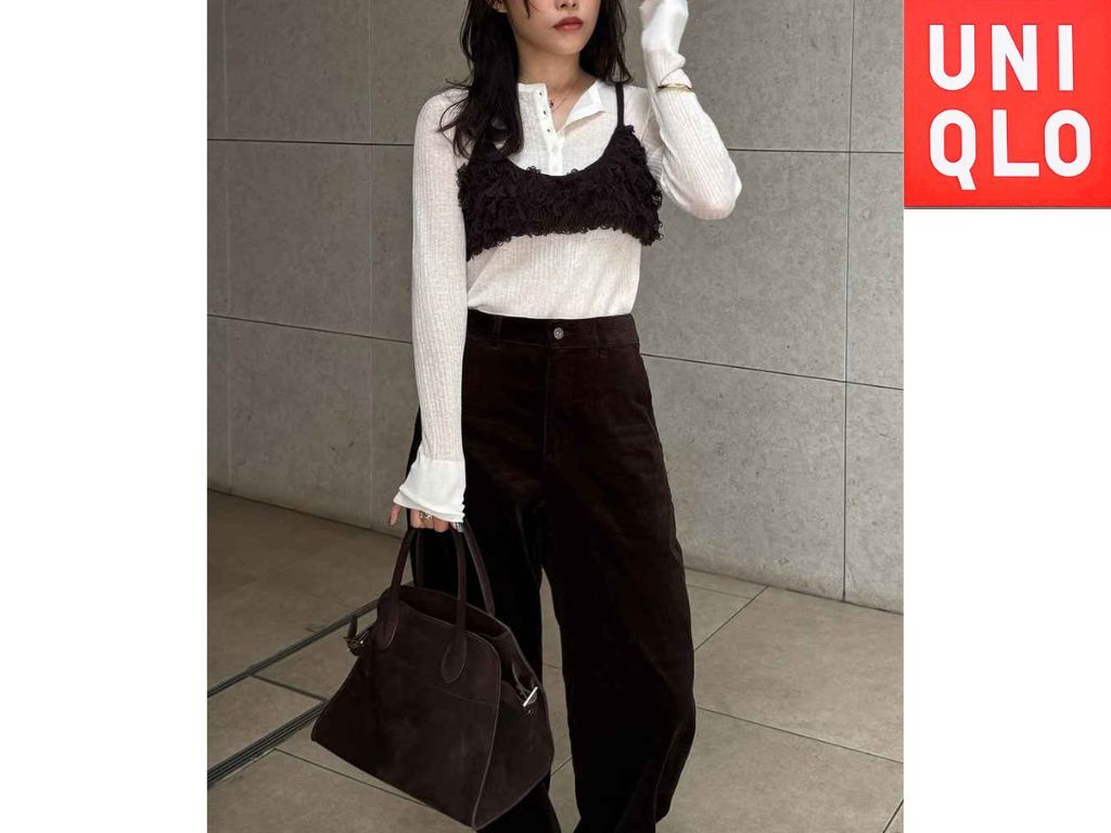 【ユニクロ】穿くだけでこなれる♡「コーデュロイカーブパンツ」 | TRILL【トリル】