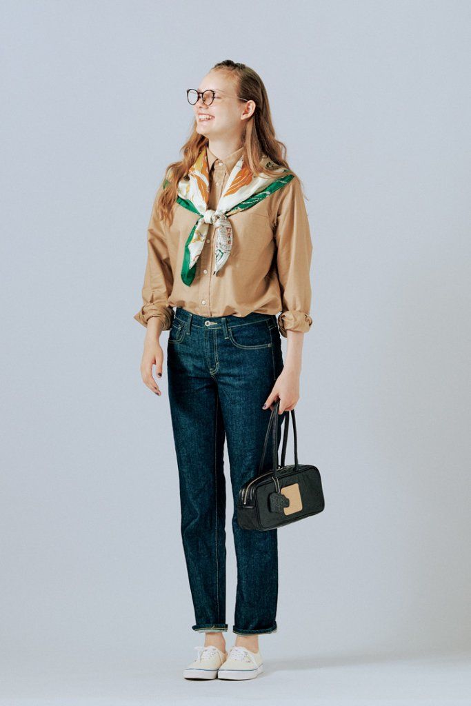 スリムフィットデニムはくるぶしを見せてバランスアップ【本日のFUDGE GIRL-10月21日】 | TRILL【トリル】