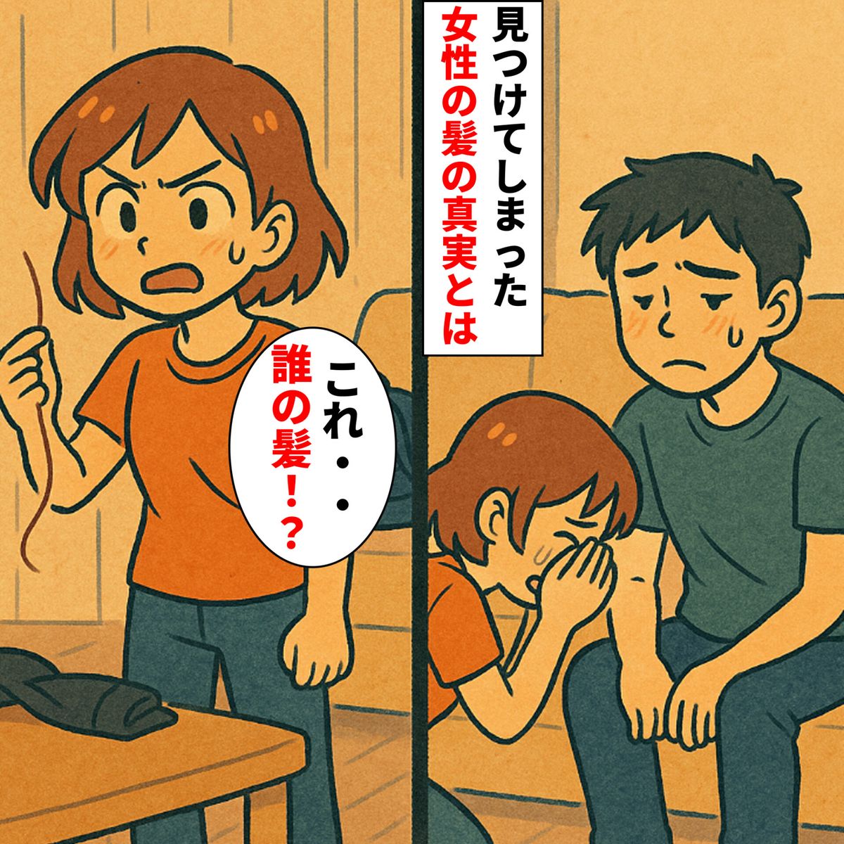 「浮気してるんでしょ！」部屋で見つけた知らない女性の髪…問い詰めた彼が明かした意外な事実【短編小説】 | TRILL【トリル】