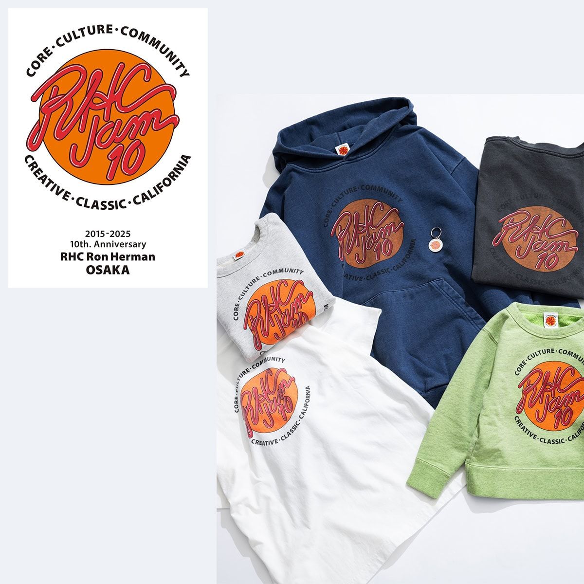 ＜RHC ロンハーマン 大阪店・10周年＞ アニバーサリーイベント「RHC JAM」 が11月22日(土)より開催！ 限定アイテムめじろ押し！ | TRILL【トリル】