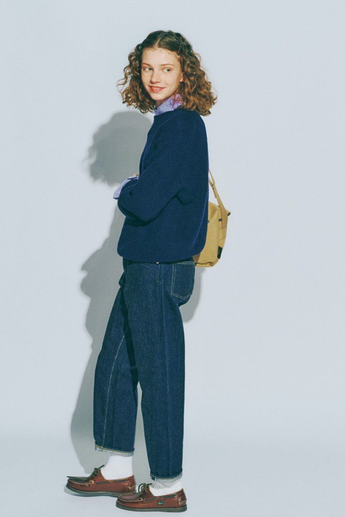 デニムコーデを上品に見せたい時はブルートーンでまとめてみて【本日のFUDGE GIRL-11月26日】 | TRILL【トリル】