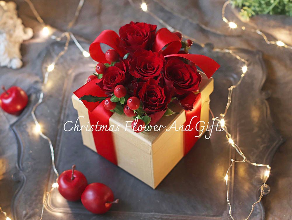 クリスマスのギフトを手作り！ 赤いバラと＆100均資材で叶える「特別感のある」ボックスアレンジ プチプラ花コーデVol.168 | TRILL【トリル】