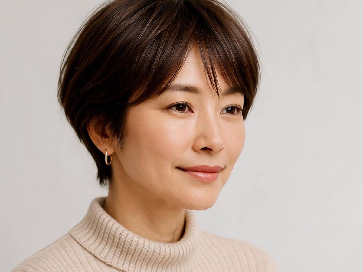正面は素敵でも横から見ると老け見え…？大人のショートヘア“もっさり感を解消”するコツ | TRILL【トリル】